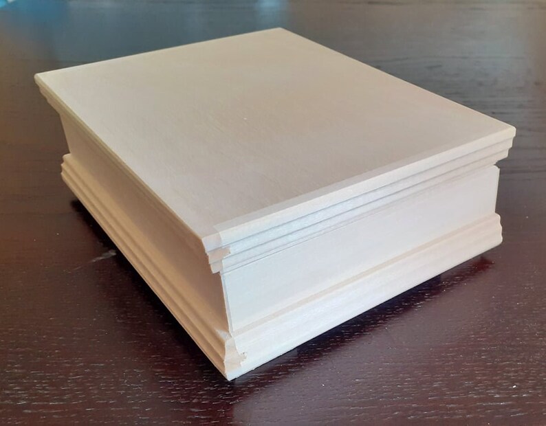 Unfinished Wooden Chest Unfinished Wooden Treasure Chest DIY Wood Box ...