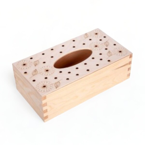 Unfinished Wood Tissue Box - Etsy