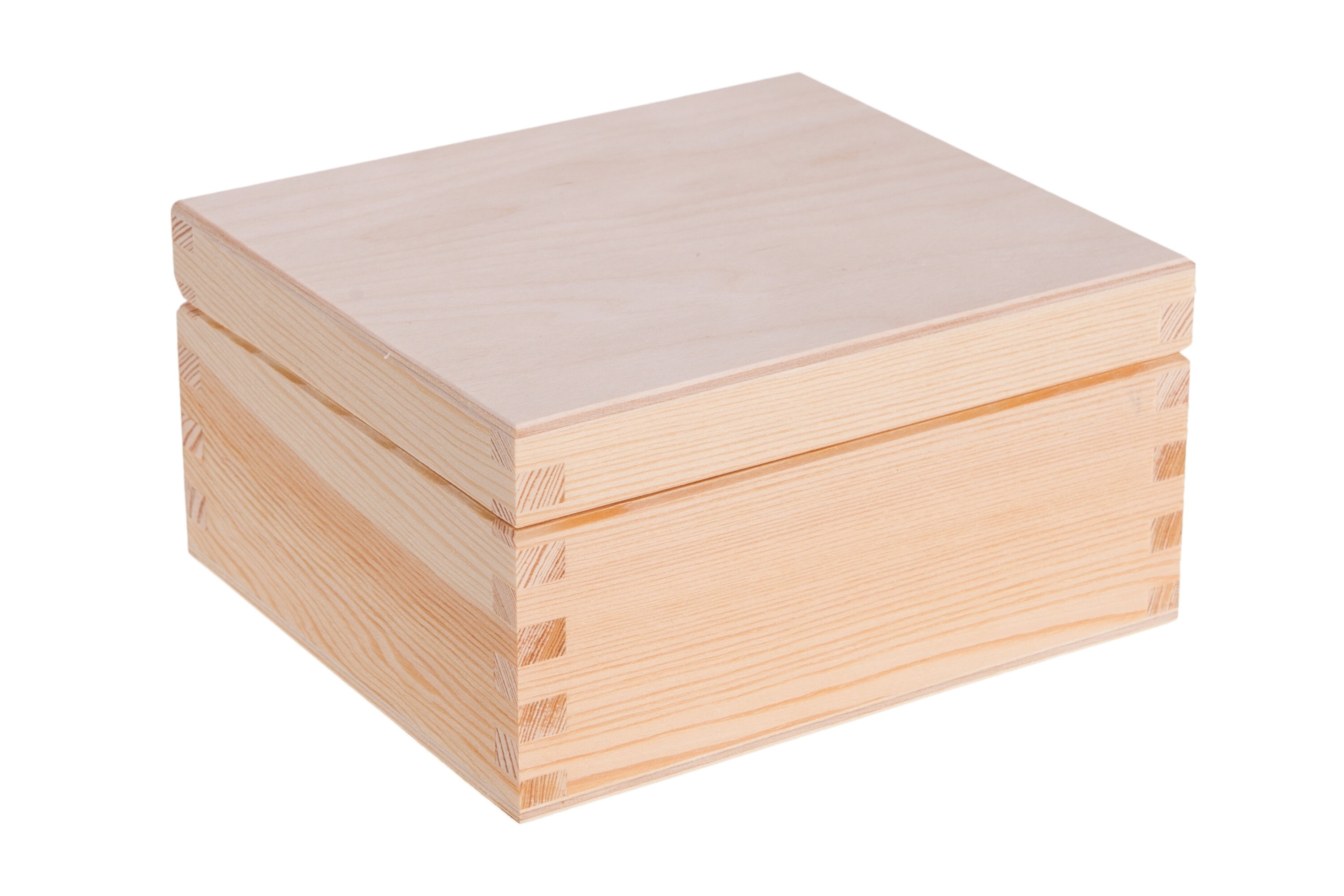 Unfinished Wooden Rectangular Box With a Lid Wood Box - Etsy