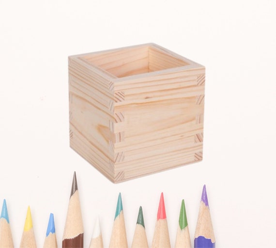 Unfinished Small Wooden Square Box Wood Box Unpainted - Etsy