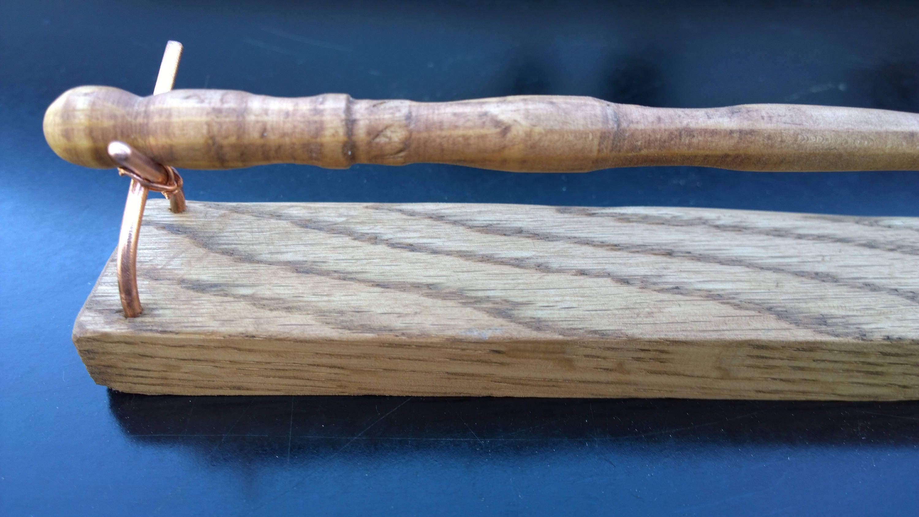 Plain Medium Brown Wand With Stand - Etsy