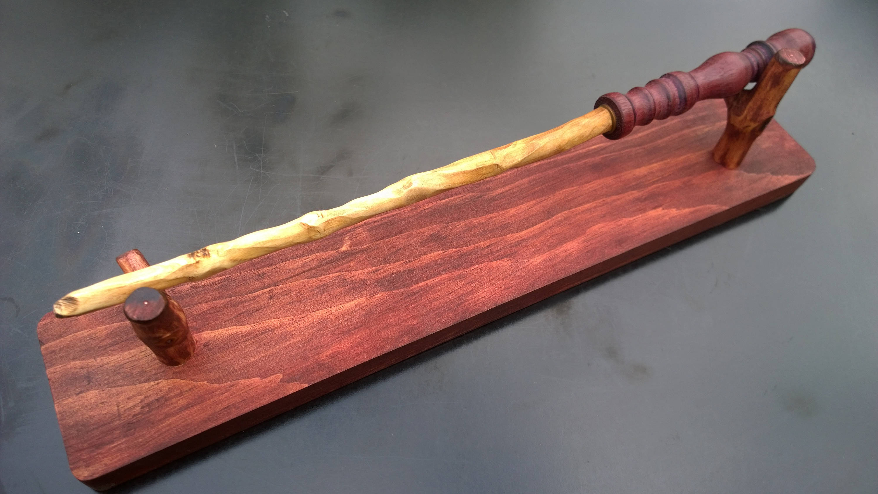 Handmade Purpleheart Burgundy Maple Magic Wand With Matching - Etsy Denmark
