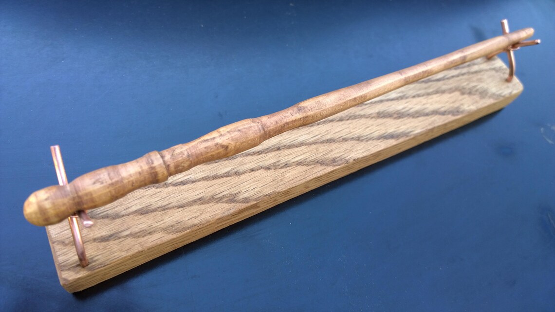 Plain Medium Brown Wand With Stand - Etsy