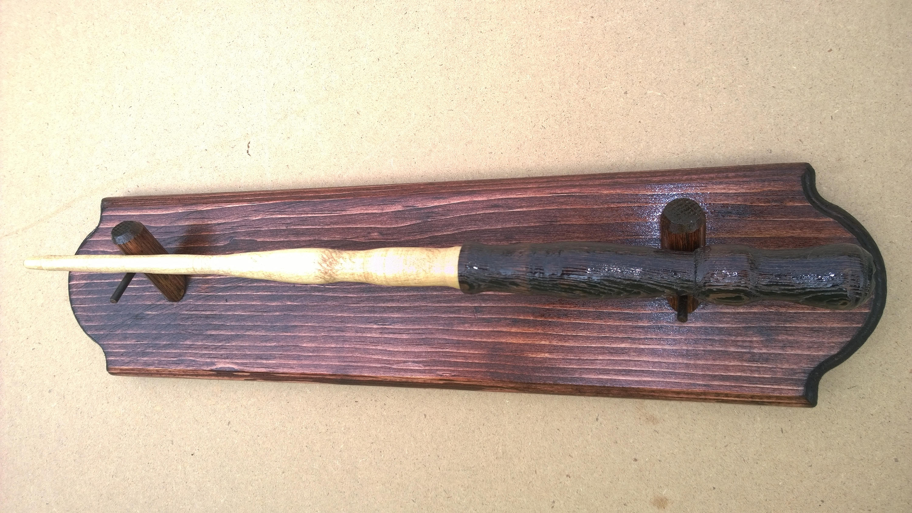 Purple and White Wand With Stand - Etsy