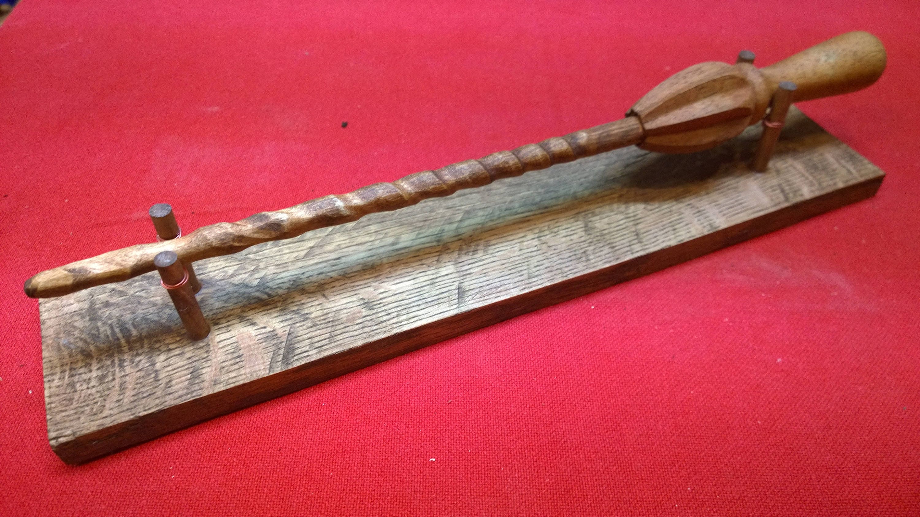 Handmade Medium Brown Pine Wand With Stand - Etsy