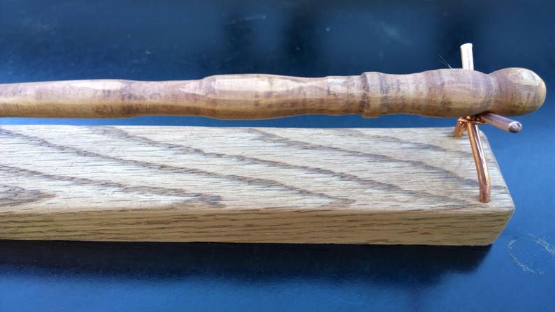 Plain Medium Brown Wand With Stand - Etsy