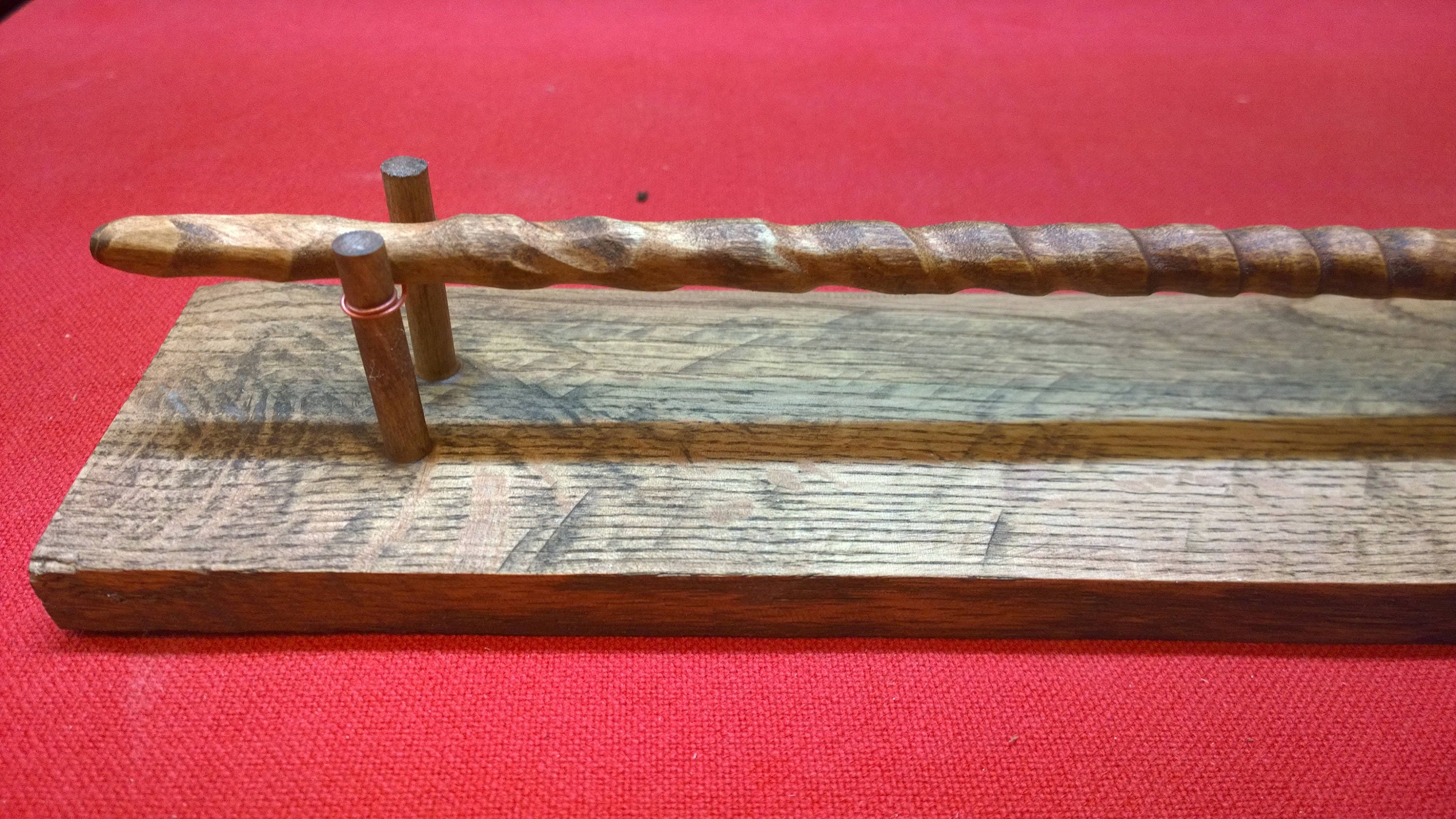 Handmade Medium Brown Pine Wand With Stand - Etsy