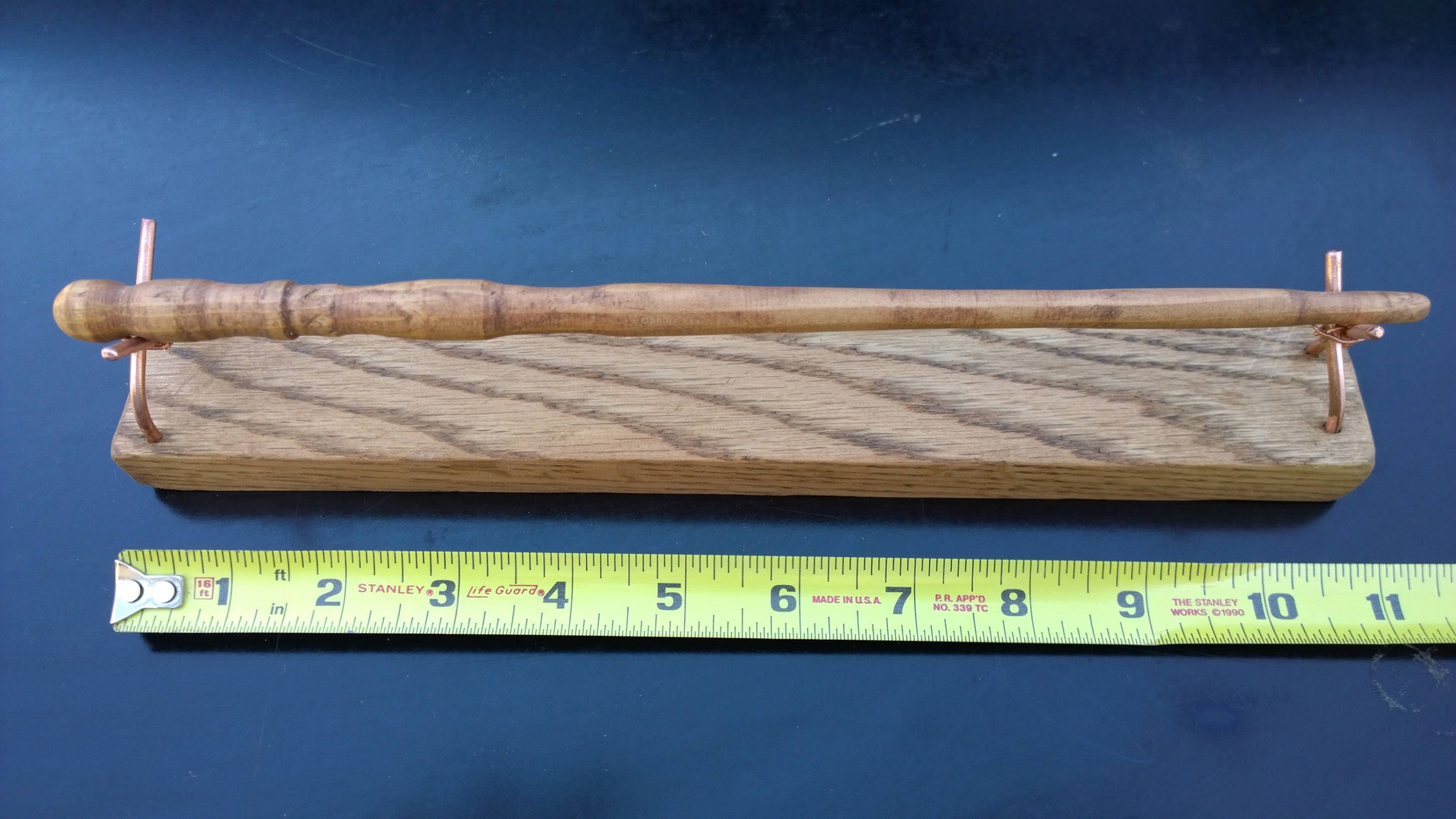 Plain Medium Brown Wand With Stand - Etsy