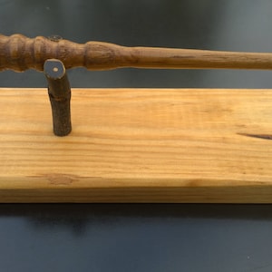 Handmade Dainty Red Oak Wand With Stand - Etsy