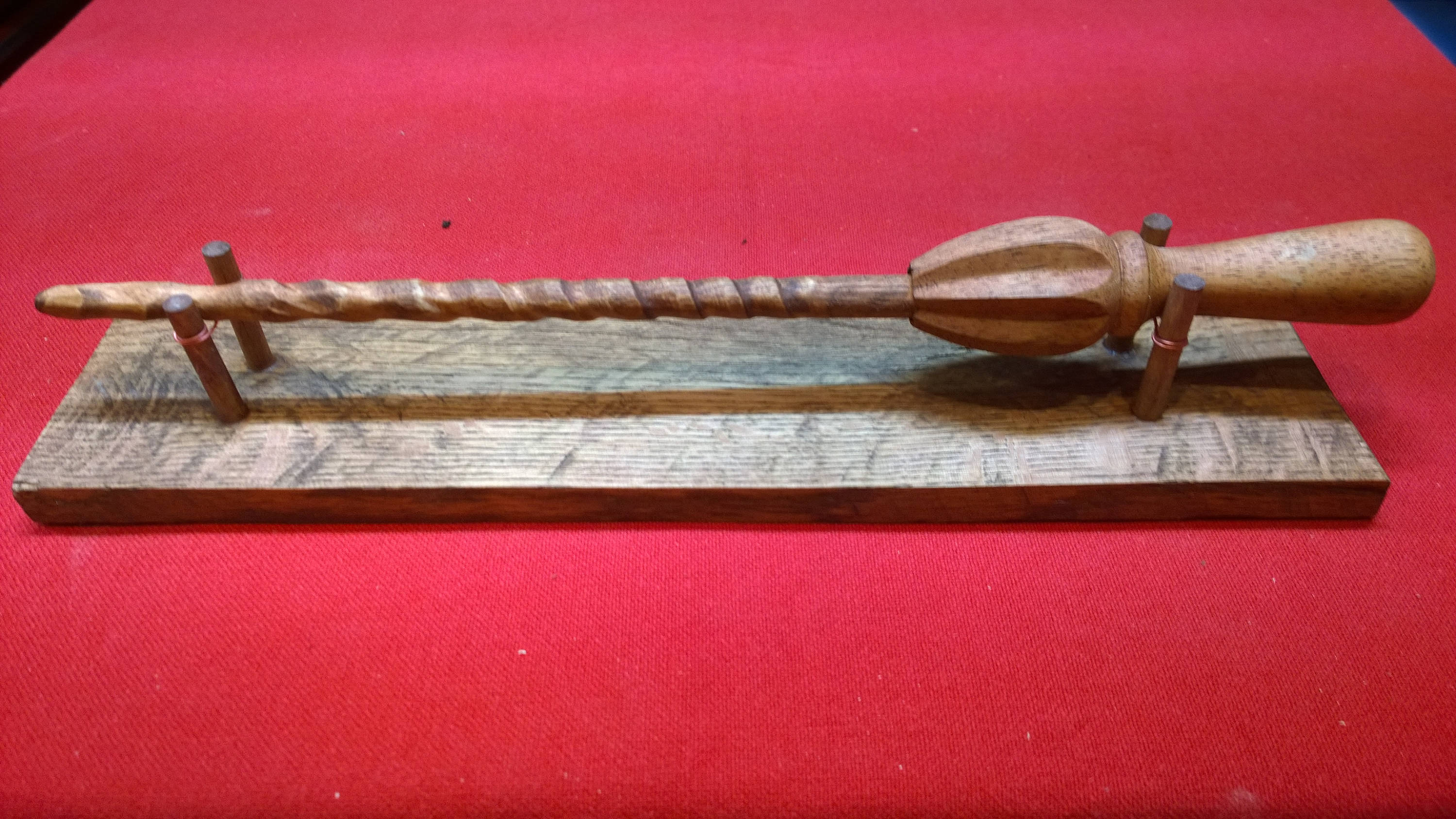 Handmade Medium Brown Pine Wand With Stand - Etsy