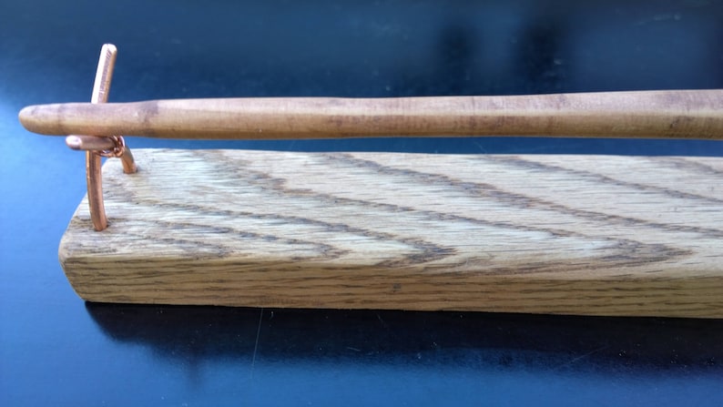 Plain Medium Brown Wand With Stand - Etsy
