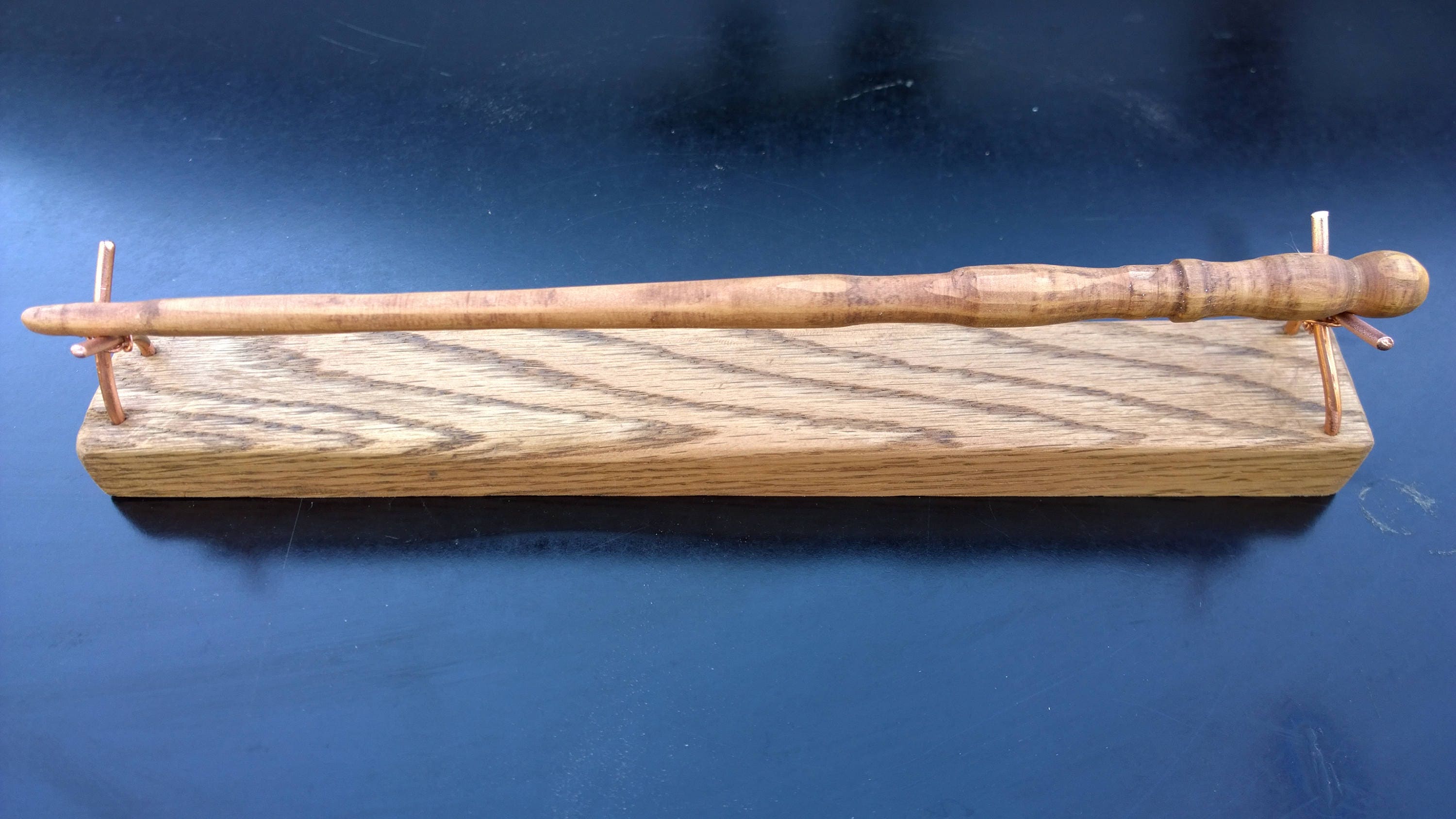 Plain Medium Brown Wand With Stand - Etsy
