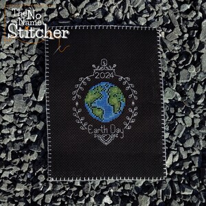 Earth Day Cross Stitch PDF Pattern, Freebie Planet Earth PDF Chart ...