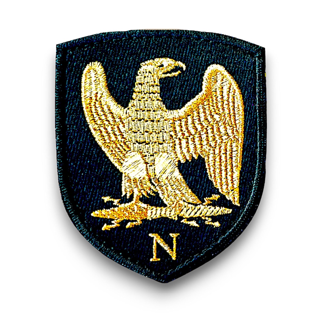 Black Napoleon Imperial Patch Badge Embroidered in France With Velcro ...