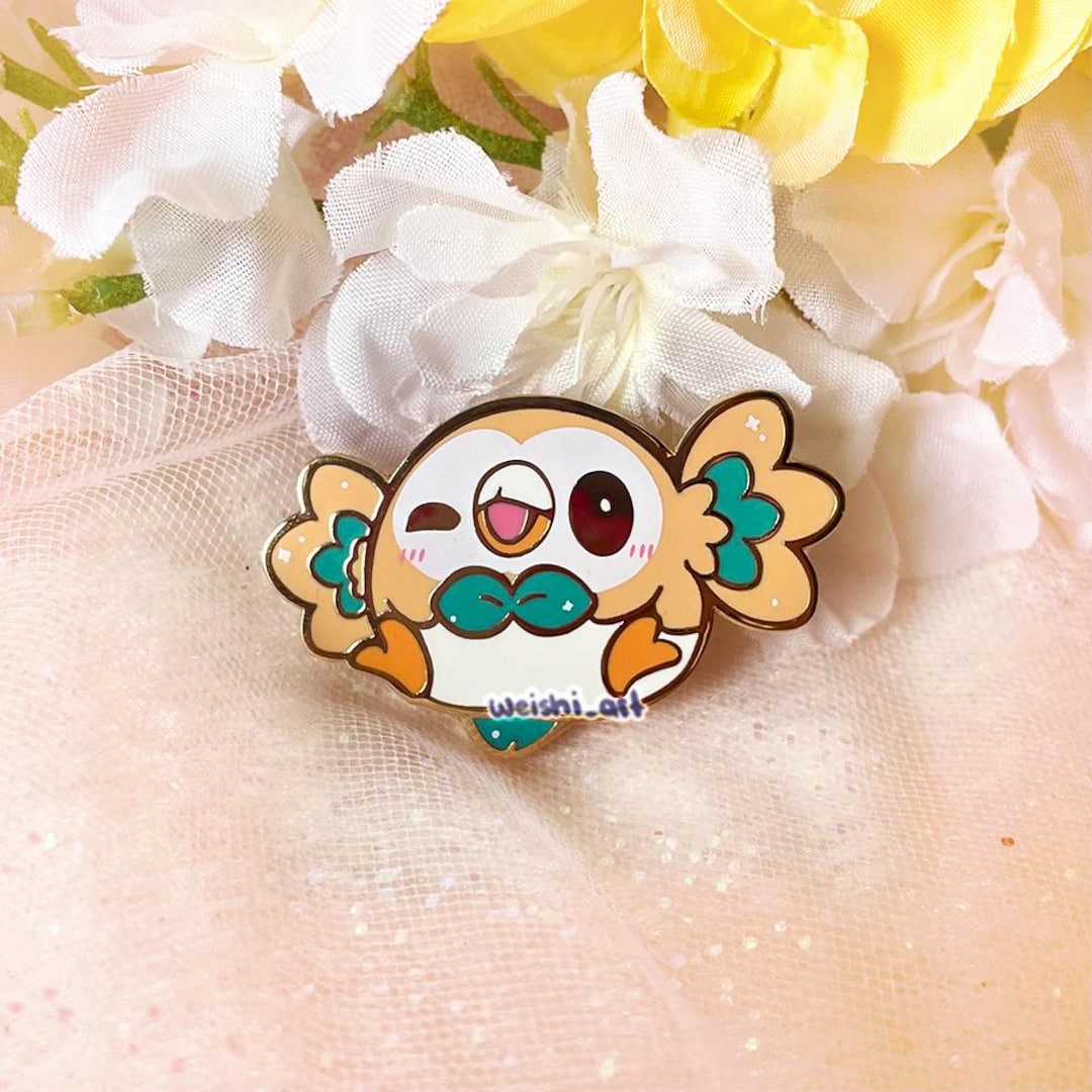 Rowlet Enamel Pin - Etsy