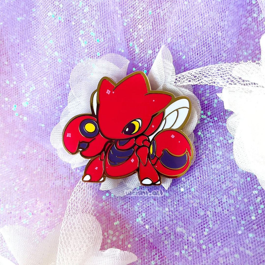 Scizor Shiny Enamel Pin - Etsy