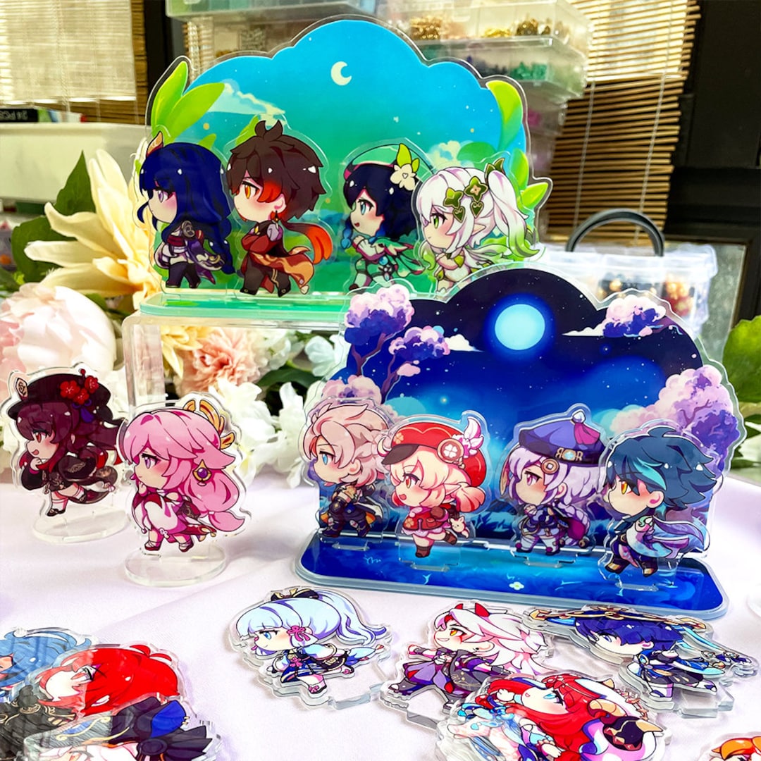 BUILD YOUR TEAM Genshin Impact Standees - Etsy
