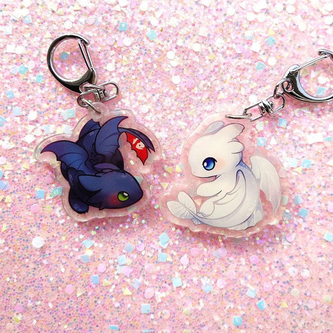 Toothless Lightfury Acrylic Charm - Etsy