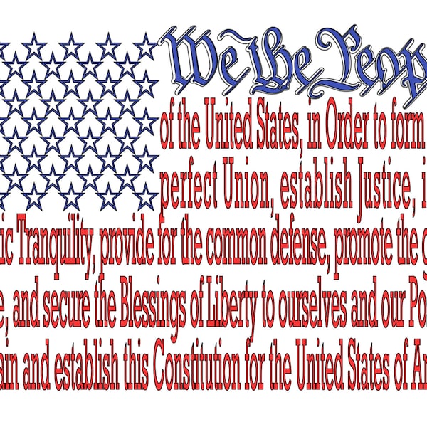 Preamble to the Constitution Svg - Etsy