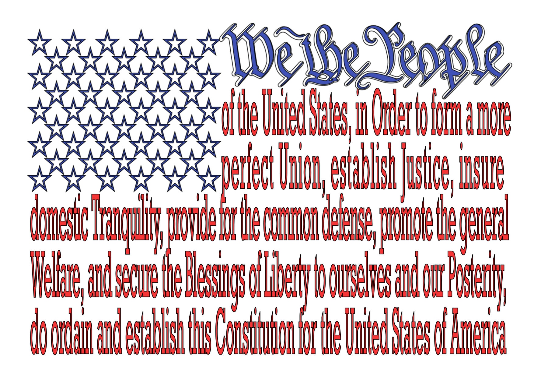 Preamble, Flag, Usa 250, America 250, Svg, Patriotic, 4th of July ...