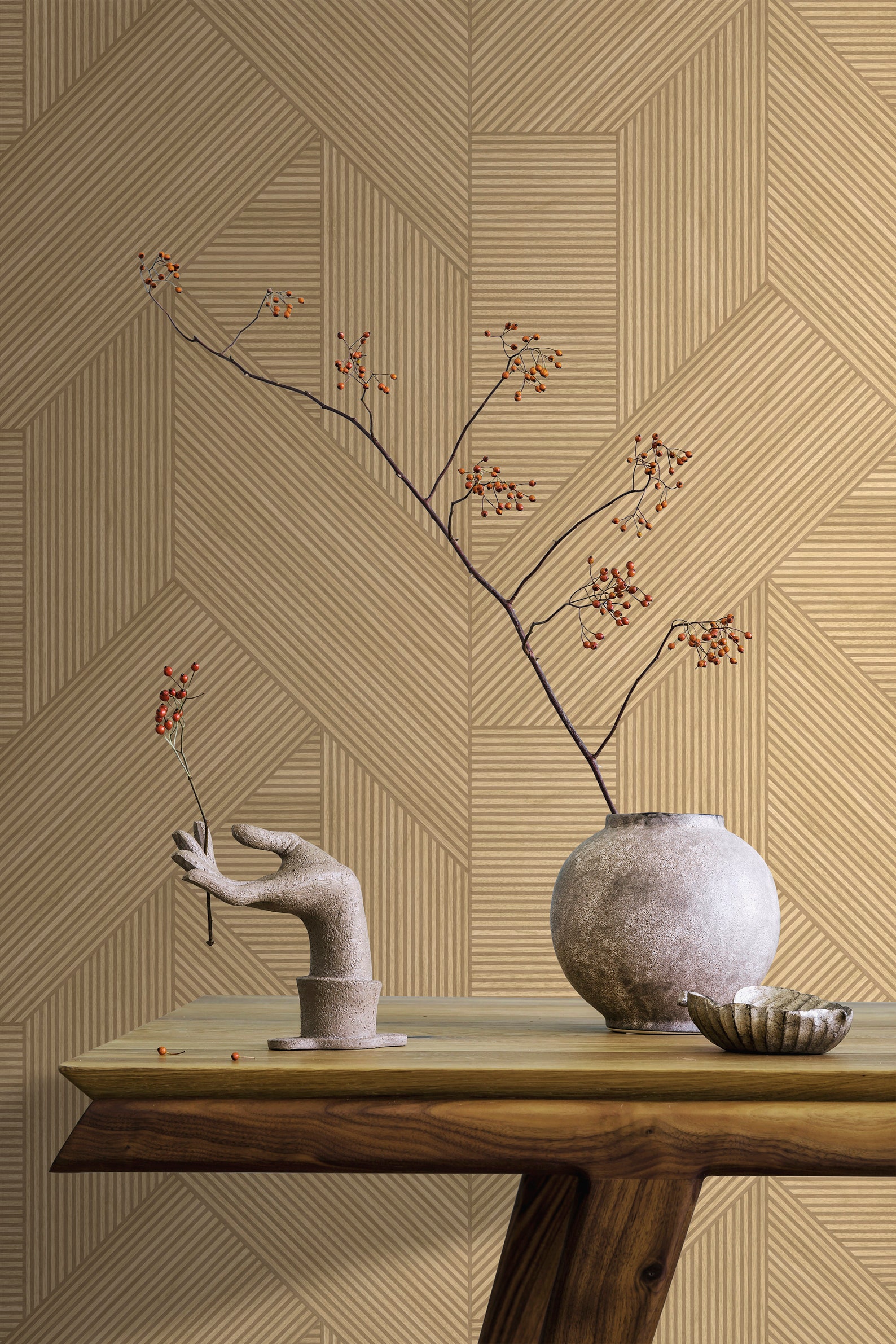 Geometric Wood Panel Textured Wallpaper - Etsy Canada