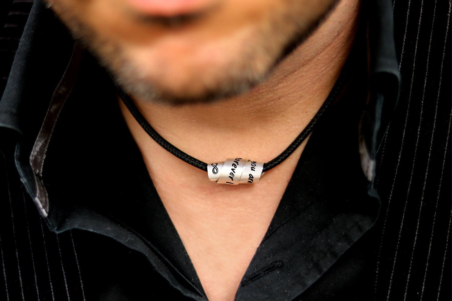 Personalized Necklace For Men Personalized Men Necklace Etsy