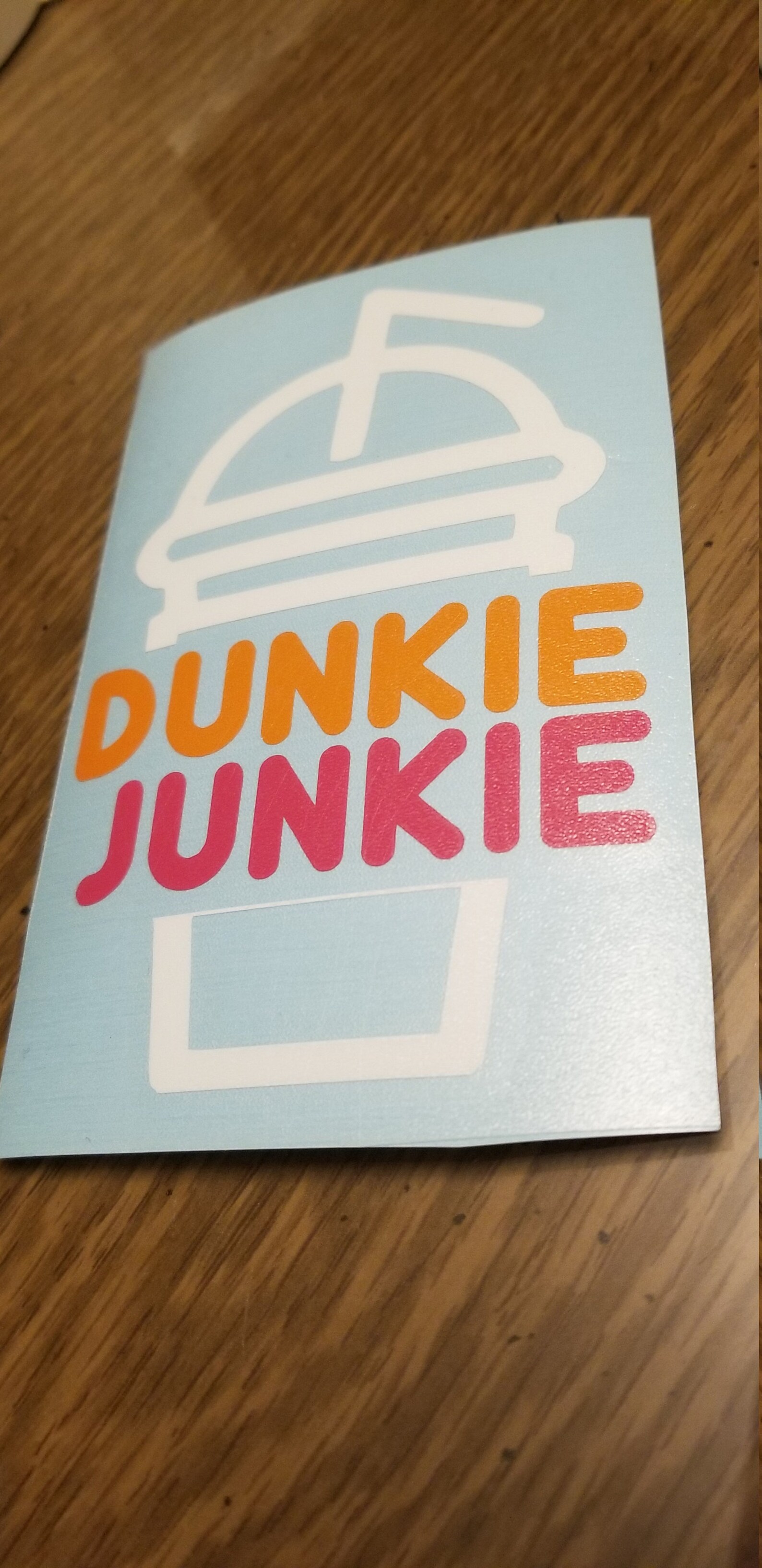 Dunkin Donuts Dunkie Junkie decal | Etsy