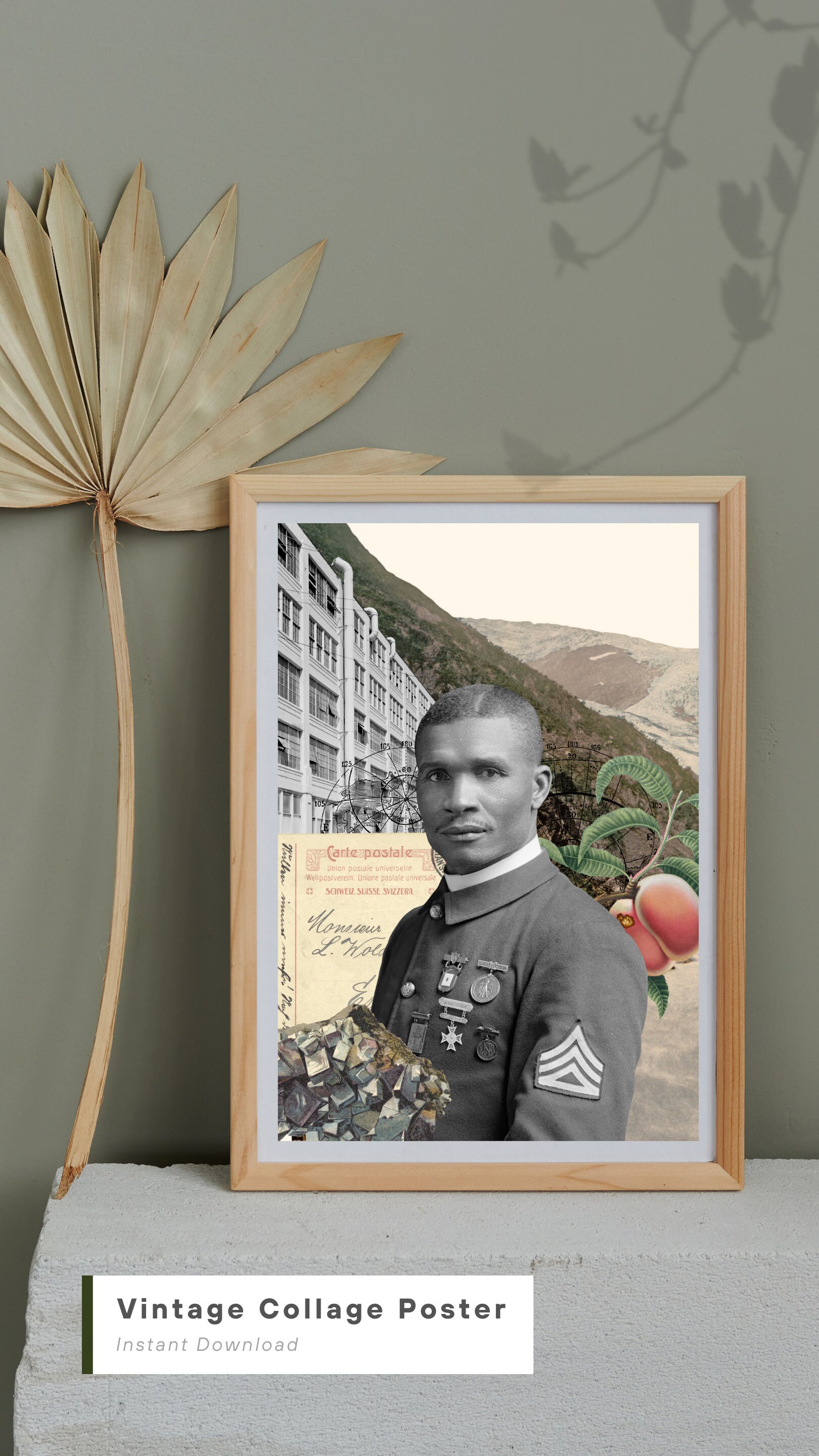 Vintage Collage Poster Digital Print Instant Download Wall Art - Etsy