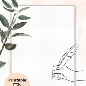 Printable Graph Paper | INSTANT DOWNLOAD | 3 Colors (brown, Gray, Green ...