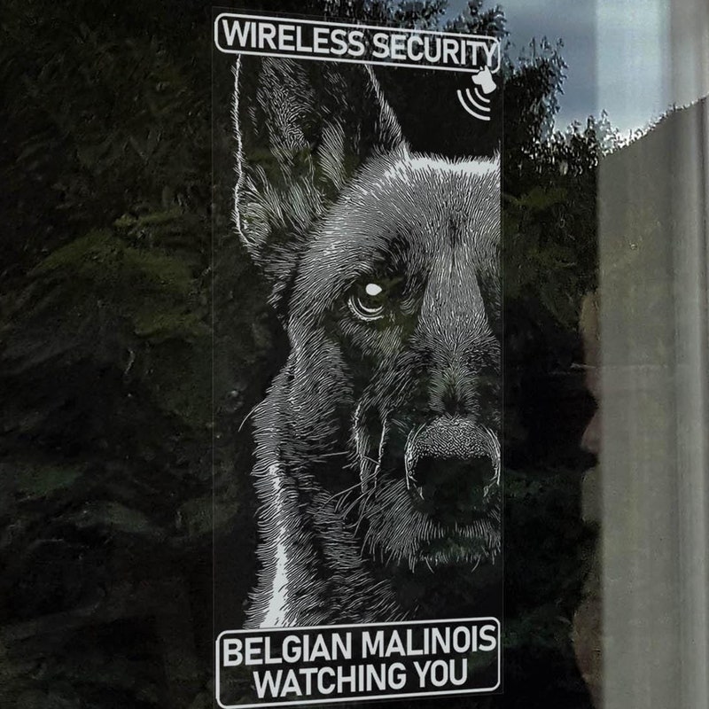 Malinois Security Signs - Etsy UK