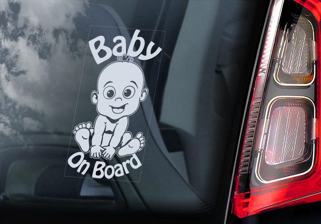Baby on Board Sticker - Car Window Bumper Decal Toddler Child on Board ...