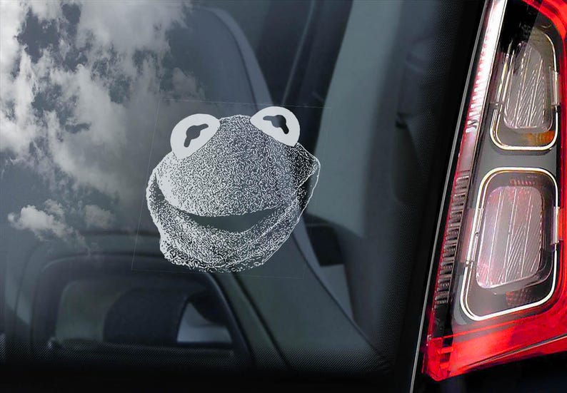 KERMIT Car Sticker, Muppet Show Window Laptop Bumper Decal Peeper Frog ...
