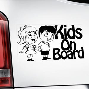 Personalised Kids on Board Sticker - CUSTOM NAME/TEXT - Car Window ...