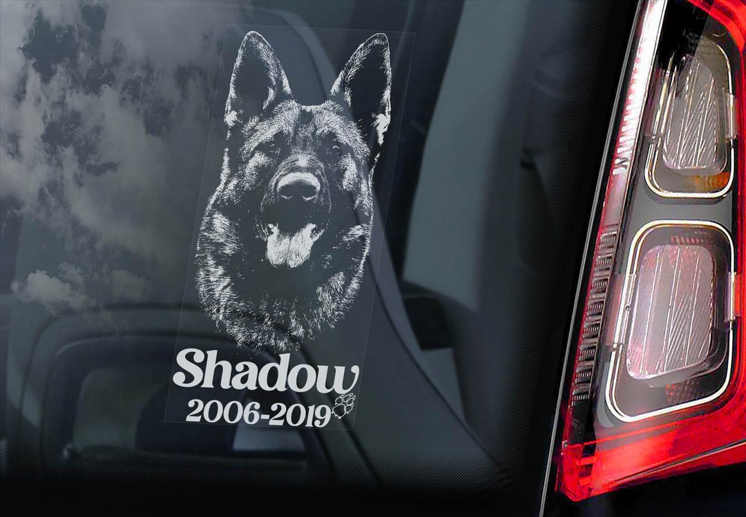 PERSONALISED DOG MEMORIAL - Window Sticker, Commemorative Pet ...