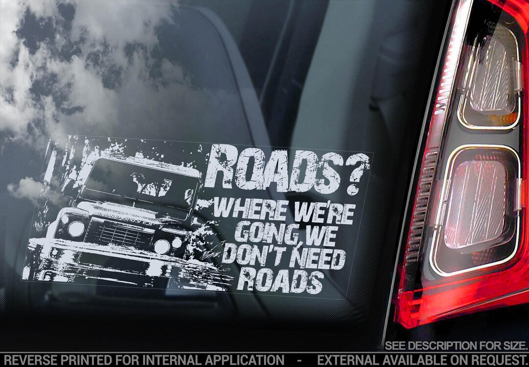 LAND ROVER DEFENDER Car Sticker - Window Decal 110 90 4x4 Series Sign ...