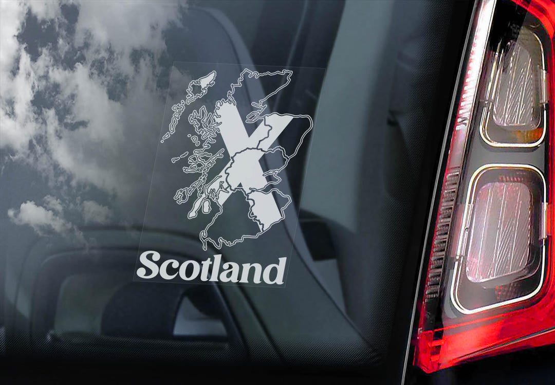 SCOTLAND Car Sticker - CHOOSE Your DESIGN - Saltire St Andrew's Cross ...