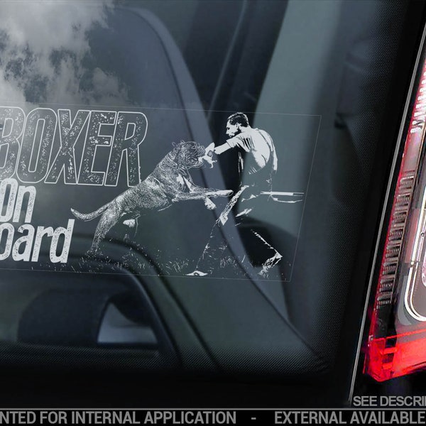 Boxer Dog Decal - Etsy