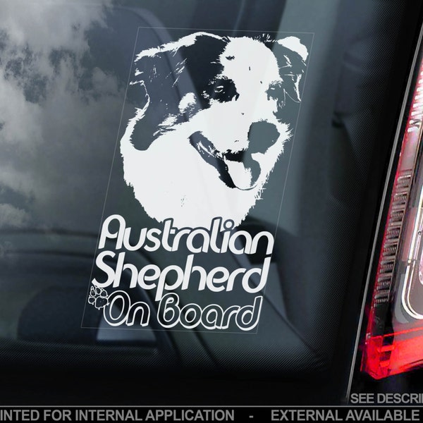 Australian Shepherd Window Decal - Etsy