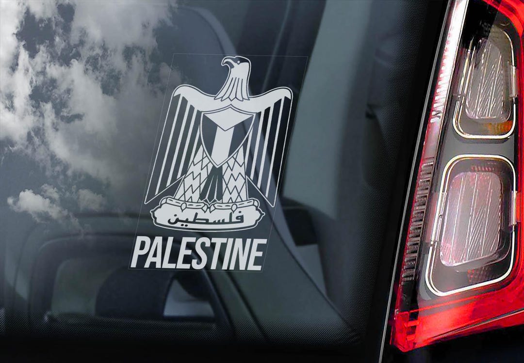 PALESTINE Car Sticker - Window Laptop Bumper Decal Free Gaza Flag Logo ...