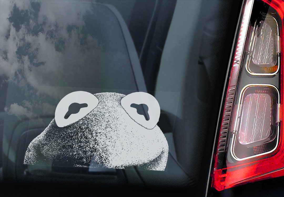 KERMIT Car Sticker, Muppet Show Window Laptop Bumper Decal Peeper Frog ...