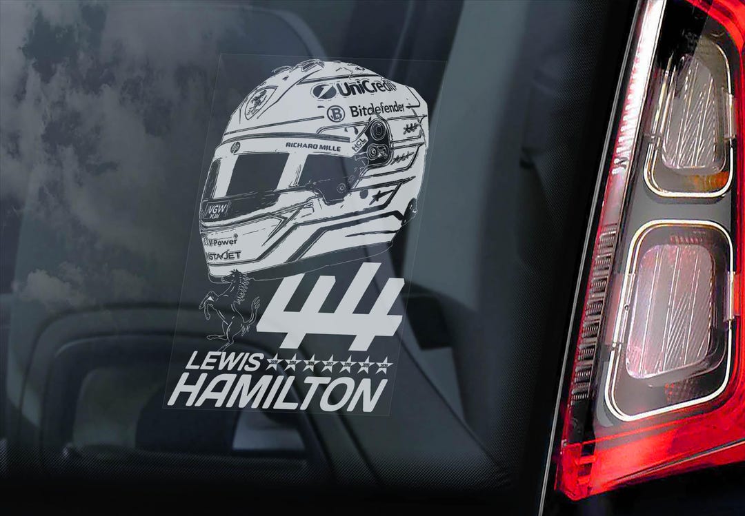 LEWIS HAMILTON 44 Sticker, Scuderia Ferrari F1 SF-25 Car Window Decal ...