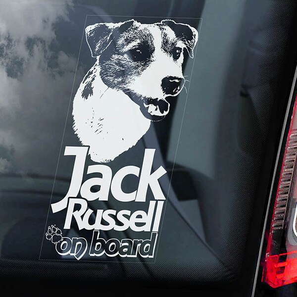 Jack Russel Car Decals - Etsy UK