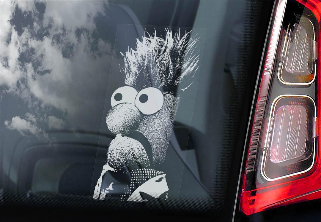 BEAKER Car Sticker, Muppet Show Peeper Window Laptop Bumper Decal Sign ...