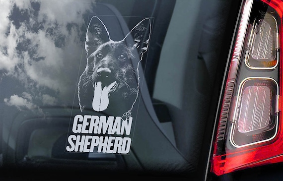 Signs & Plaques 2 warning German Shepherd guard dog car home window ...