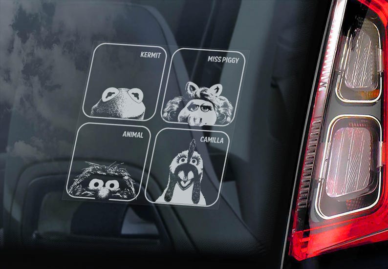 Muppets Family Sticker, Car Window Laptop Bumper Sign - Mix & Match ...