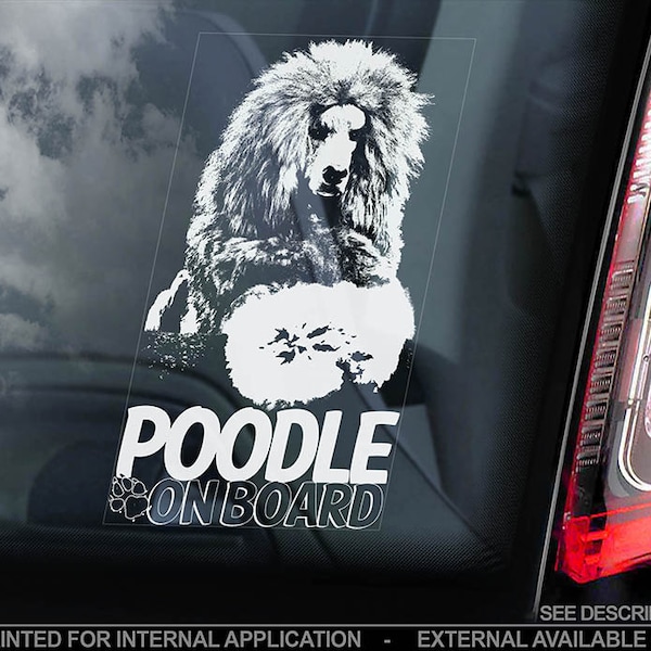 Standard Poodle Decal - Etsy