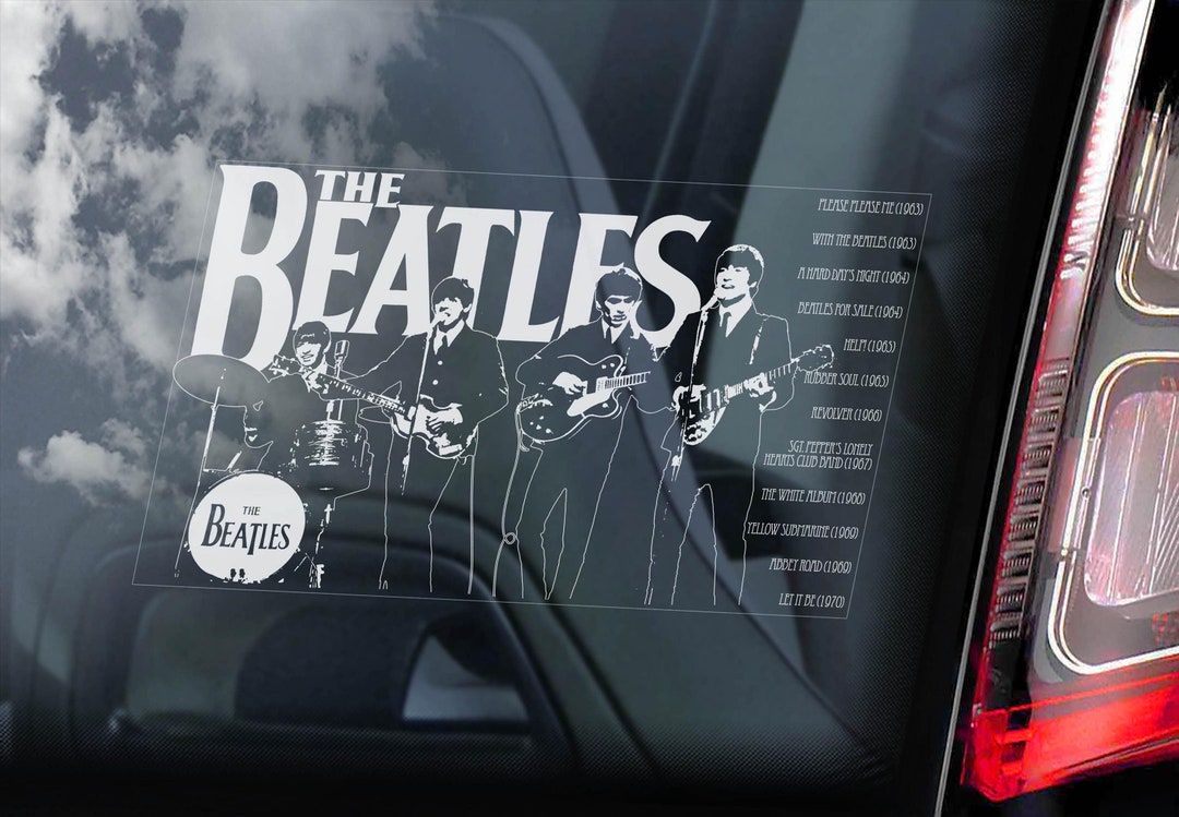 BEATLES Car Sticker, Window Sign, Laptop Vinyl, Bumper Decal, Pop Rock ...