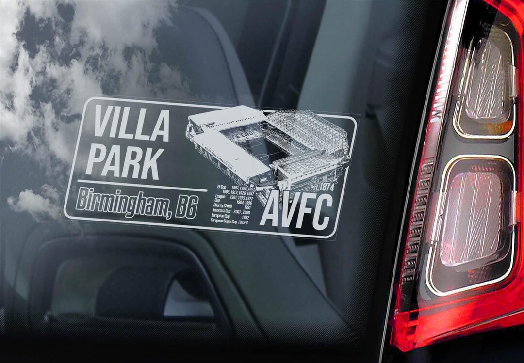 VILLA PARK Car Sticker Aston Villa Football Club AVFC Window Decal Gift ...