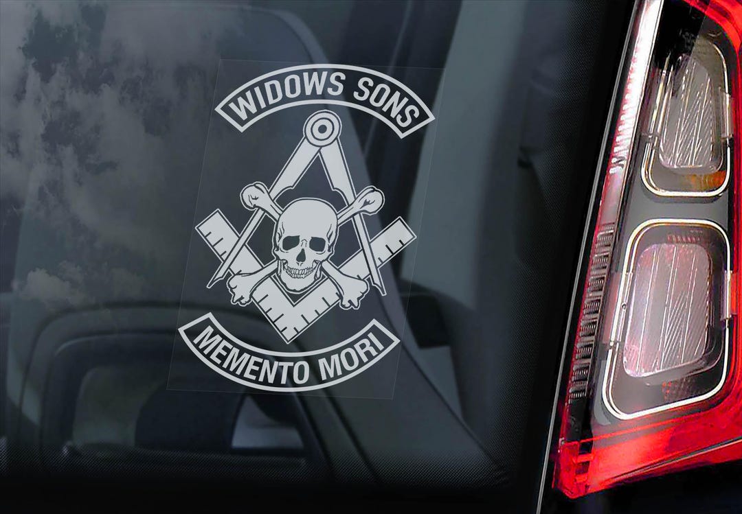 THE WIDOWS SONS Car Sticker - Freemasons Chapter Symbol Window Masonic ...