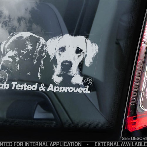 Labrador Retriever Heartbeat Decal Sticker Lab Decal for Car | Etsy